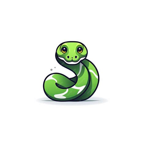 Premium Photo Python Simplified Vector Icon On A White Background