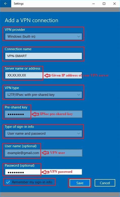 Setup And Configure L2TP IPSec PSK VPN On Windows 10
