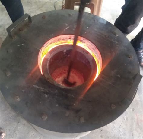 Stir Casting Process A Setup Of Stirrer B Mixing Download