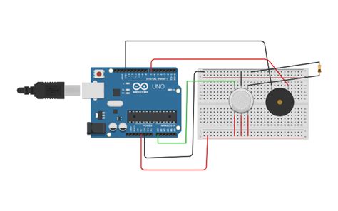Circuit Design Smoke Detector Gas Sensor Tinkercad