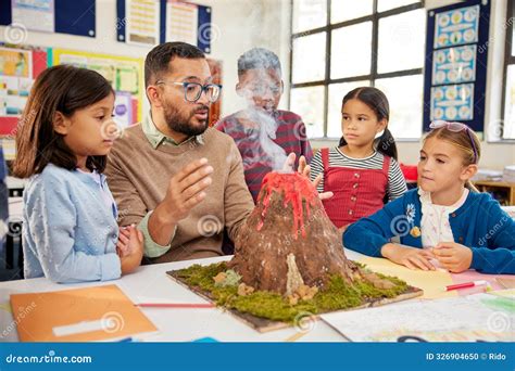 Volcanic Eruption In A Closed Glass Bottle An Erupting Volcano With