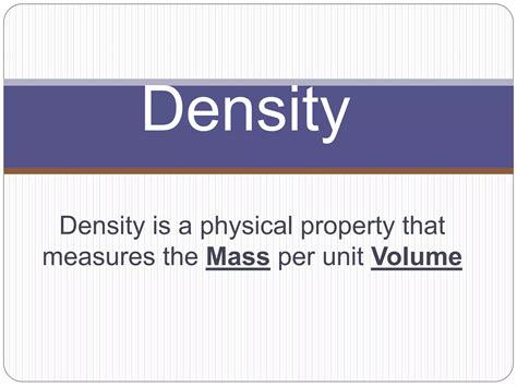 Density Ppt