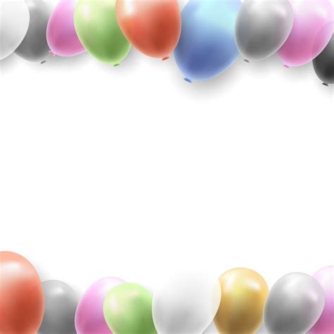 풍선 생일 파티 벡터 배경 프리미엄 벡터