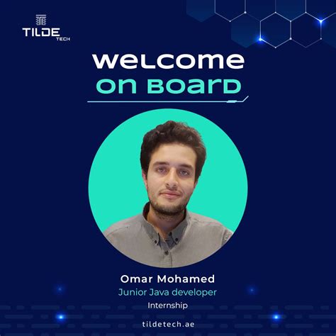 We Are Thrilled To Introduce You To The Newest Addition To Our Team Omar Mohamed Who Joins Us