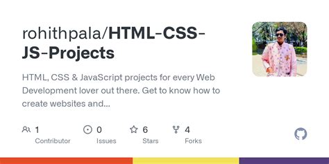 Github Rohithpalahtml Css Js Projects Html Css And Javascript