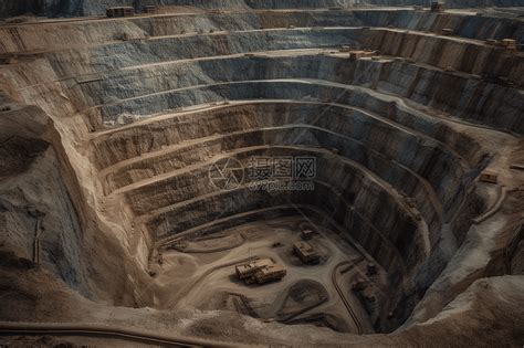 鸟瞰矿井高清图片下载 正版图片600049804 摄图网
