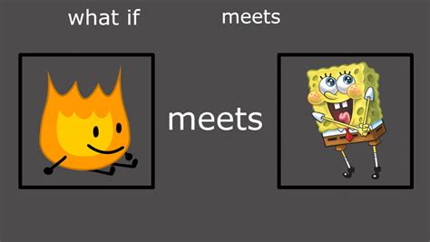 What If Bfdi Firey Meets Spongebob Squarepants By Mohammadthegreat On Deviantart