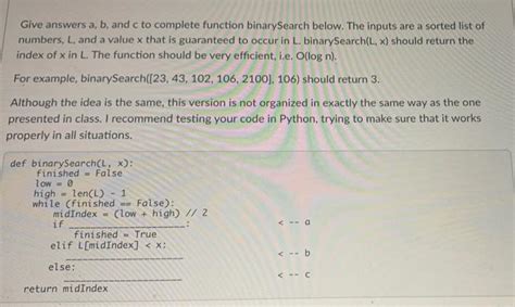 Solved Give Answers A B And C To Complete Function Chegg