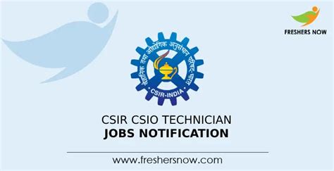 Csir Csio Technician Jobs Notification 2023 For 44 Posts