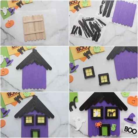 Popsicle Stick Haunted House Craft Artofit