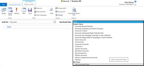 Sharing An Advanced Find View In Dynamics Carl De Souza