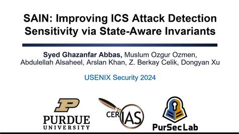 Usenix Security 24 Sain Improving Ics Attack Detection Sensitivity Via State Aware
