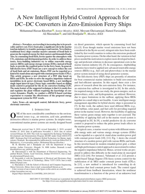 A New Intelligent Hybrid Control Approach For Dcdc Converters In Zero
