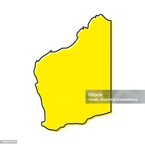 웨스턴 오스트레일리아의 간단한 개요지도는 호주의 주입니다 개념에 대한 스톡 벡터 아트 및 기타 이미지 개념 낙서 드로잉 낙서 패턴 Istock