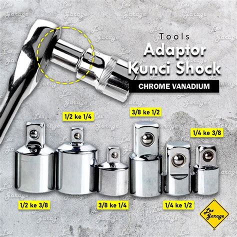 Jual Adapter Adaptor Kunci Shock Sok Socket Converter Set Di Lapak Lex Garage