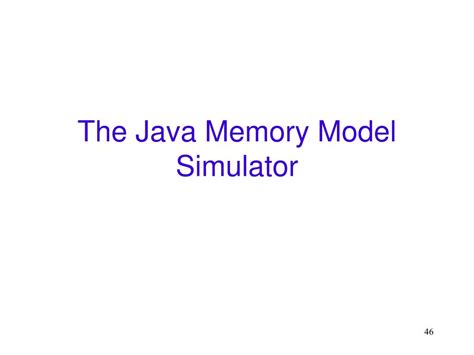 Ppt The Java Memory Model And Simulator Powerpoint Presentation Free