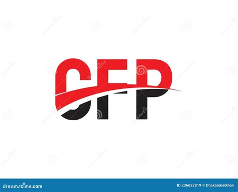 Cfp Letter Initial Logo Design Vector Illustration Stock Vector