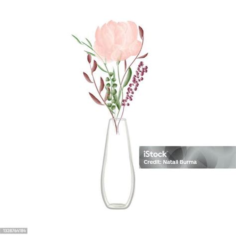 꽃꽂이 꽃병과 꽃다발 초대장 엽서 배너 포스터 인쇄용 설계 휴일 그림 디자인 요소 0명에 대한 스톡 벡터 아트 및 기타 이미지