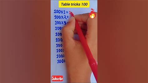 multiplication table tricks 100 tabletrick multiplicationtable