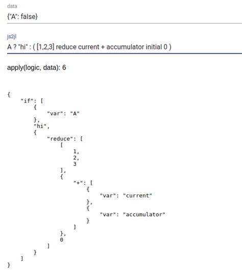 Any Thoughts On Javascript Json Logic Conversion · Issue 19 · Jwadhamsjson Logic Js · Github