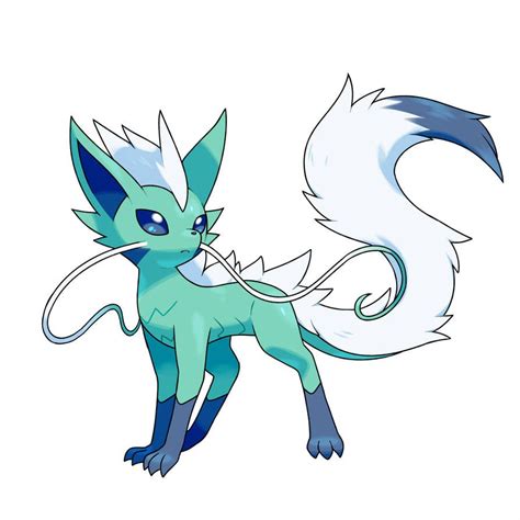 Wyveon By Wabatte Meru On Deviantart Air Eeveelution Air Type Eevee