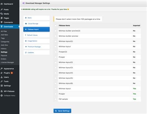 wp filebase data importer wordpress download manager