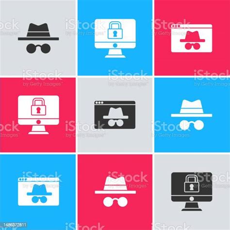 Set Incognito Mode Lock On Monitor And Browser Incognito Window Icon