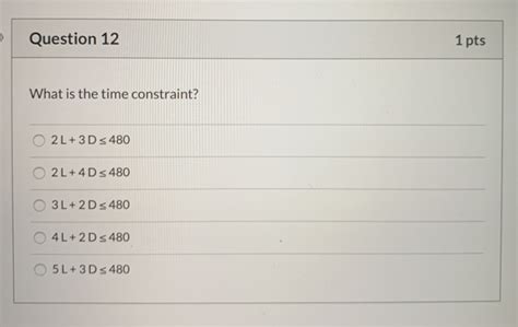 solved question 11 1 pts use the following statement to