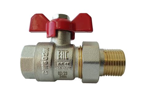 Ридан Bvr Fr кран шаровой РИДАН с накидной гайкой и ниппелем