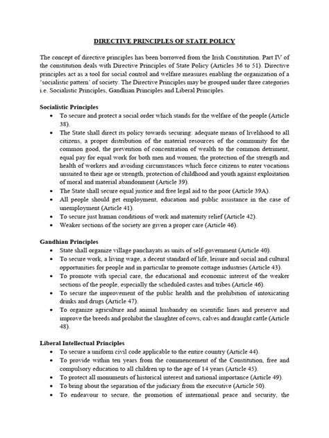 Directive Principles Download Free Pdf Justice Crime And Violence
