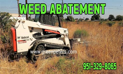 Weed Abatement Fire Hazard Clearing Tractor Mowing Lake Elsinore CA Patch