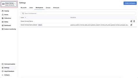 Manage Workspaces