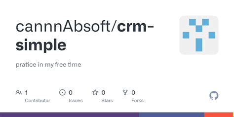 Github Cannnabsoftcrm Simple Pratice In My Free Time