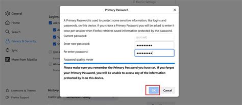 How To Protect Your Saved Login Credentials In Firefox With A Primary Password