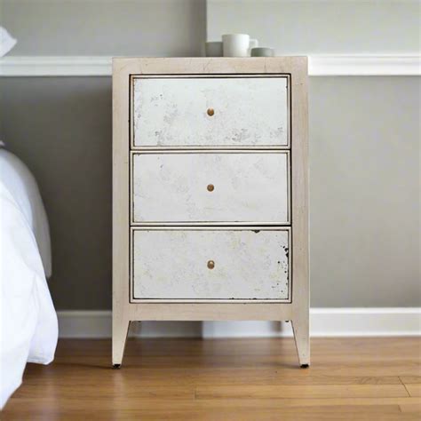 Made Goods Mia Single Nightstand Palladian Silver Oak Clayton Gray Home