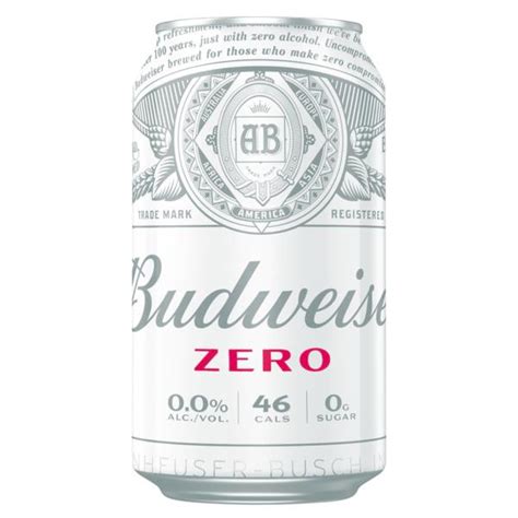 Budweiser Zero Alcohol Free 00 6 X 4 X 330ml Can
