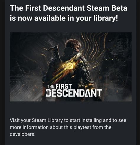 Just Received My Beta Invite R Thefirstdescendant