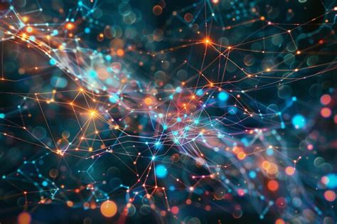 Premium Photo Abstract Neural Networks Illustrating Data Process