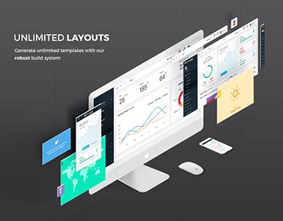 Robust Responsive Bootstrap Admin Template Behance