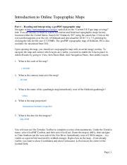 Introduction Online Topographic Maps Pdf Introduction To Online Topographic Maps Part