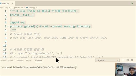 파이썬 13 파일 입출력 01 Youtube