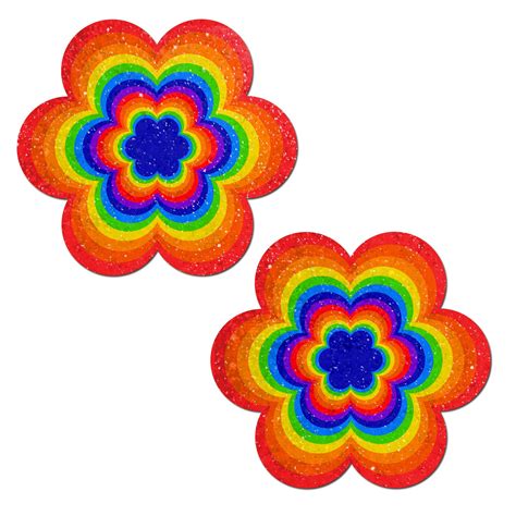 Daisy Velvet Rainbow Pumping Daisy Nipple Pasties Miette