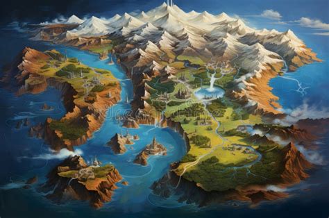 Universal Map Geographical View Generate Ai Stock Image Image Of Landscape Detailed 307572965