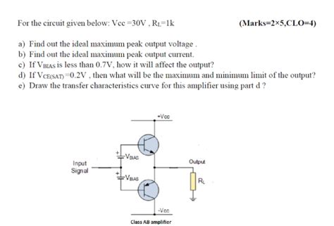 Solved For the circuit given below Vcc V Rı lk Chegg