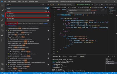 vscode 파일 찾기 단축키 프로젝트 내 특정 폴더 파일에서 찾기 문자열 검색 부트스트랩 and 블로그 and gear 2024