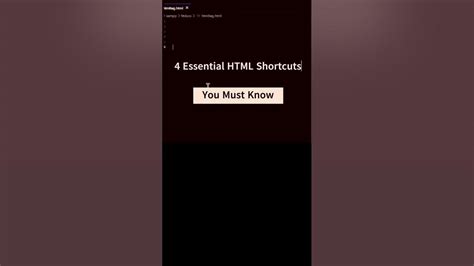 html shortcuts 🔥 html htmlshorts shorts viral youtube