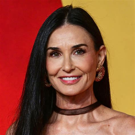 Demi Moore Aon Makeup 2024 Now And Then Co Stars Demi Moore 61 And
