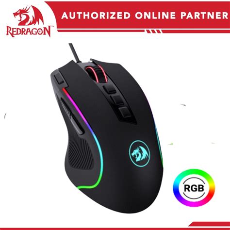 Redragon M Predator Rgb Dpi Gaming Mouse Shopee Philippines