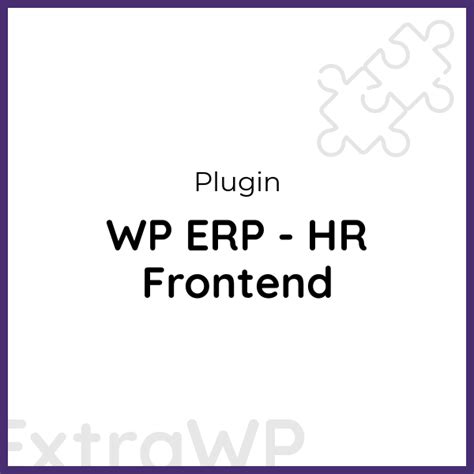 Wp Erp Hr Frontend Extrawp