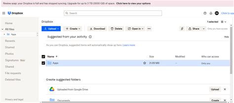 dropbox is lying that i am out of storage the dropbox community